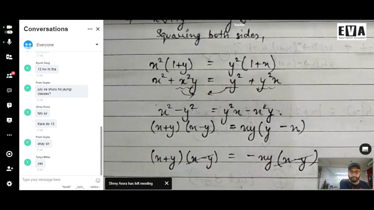Eduvision Academy -- EVA -- Maths -- Class-12th -- Ch.-5 -- Continuity ...