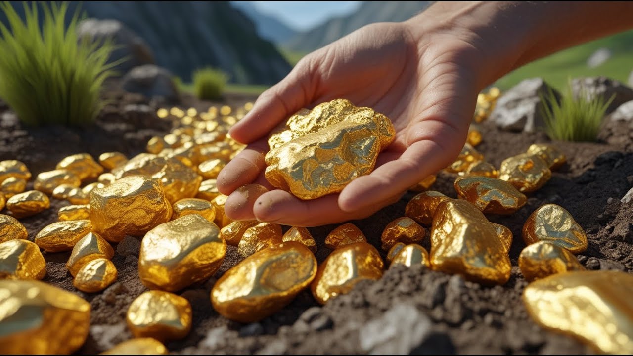 Gold Hunting! Shearch Hug gold Nuggets at Mountain, Mining Gold, Gold ...