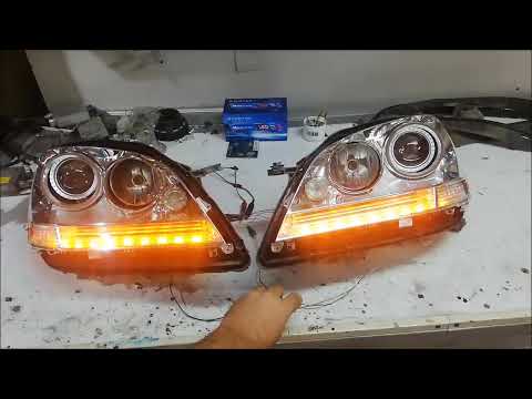 MERCEDES GL  FAR TEMİZLİĞİ NANO KAPLAMA VE YÜRÜYEN SİNYALLİ GÜNDÜZ FARI ÇALIŞMAMIZ 05435054892