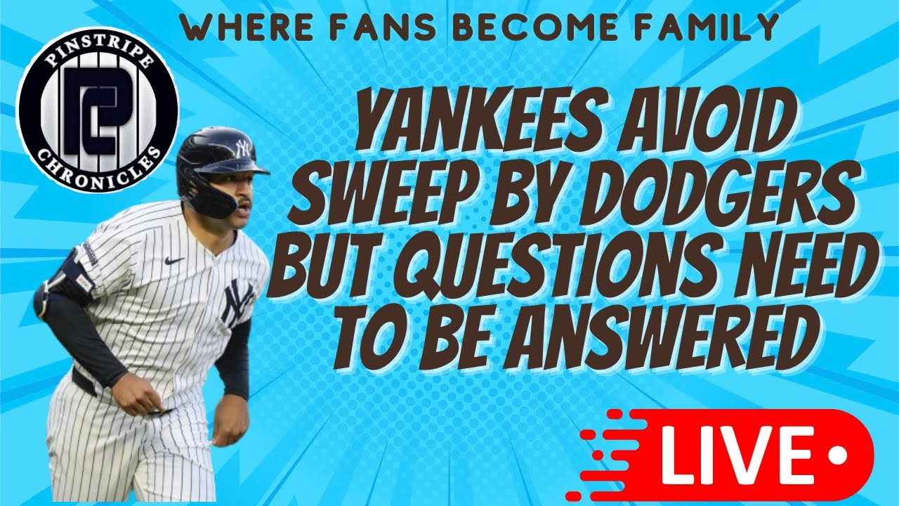 Yankees Avoid Sweep But Questions Need To Be Answered - YouTube