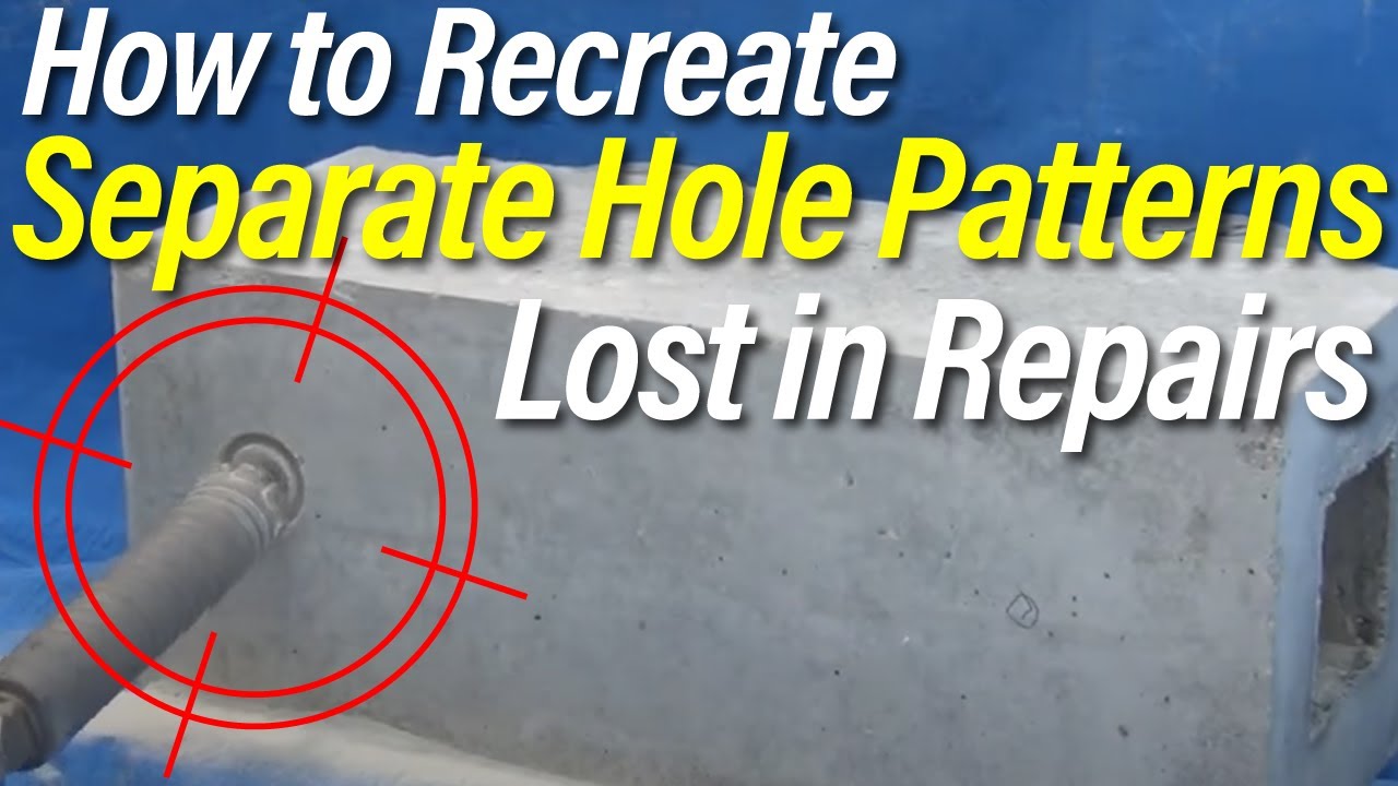 How to Recreate Separate Hole Patterns Lost in Repairs - YouTube