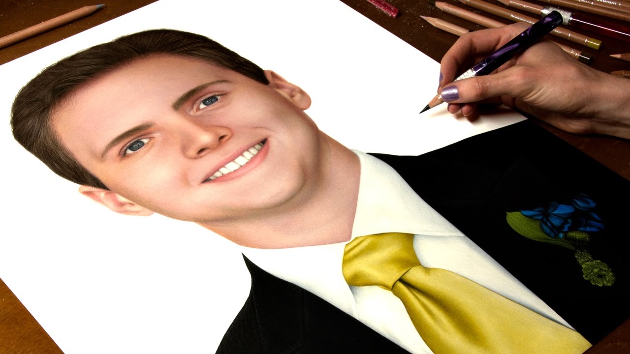 Drawing Nick (Portrait Commission) - YouTube