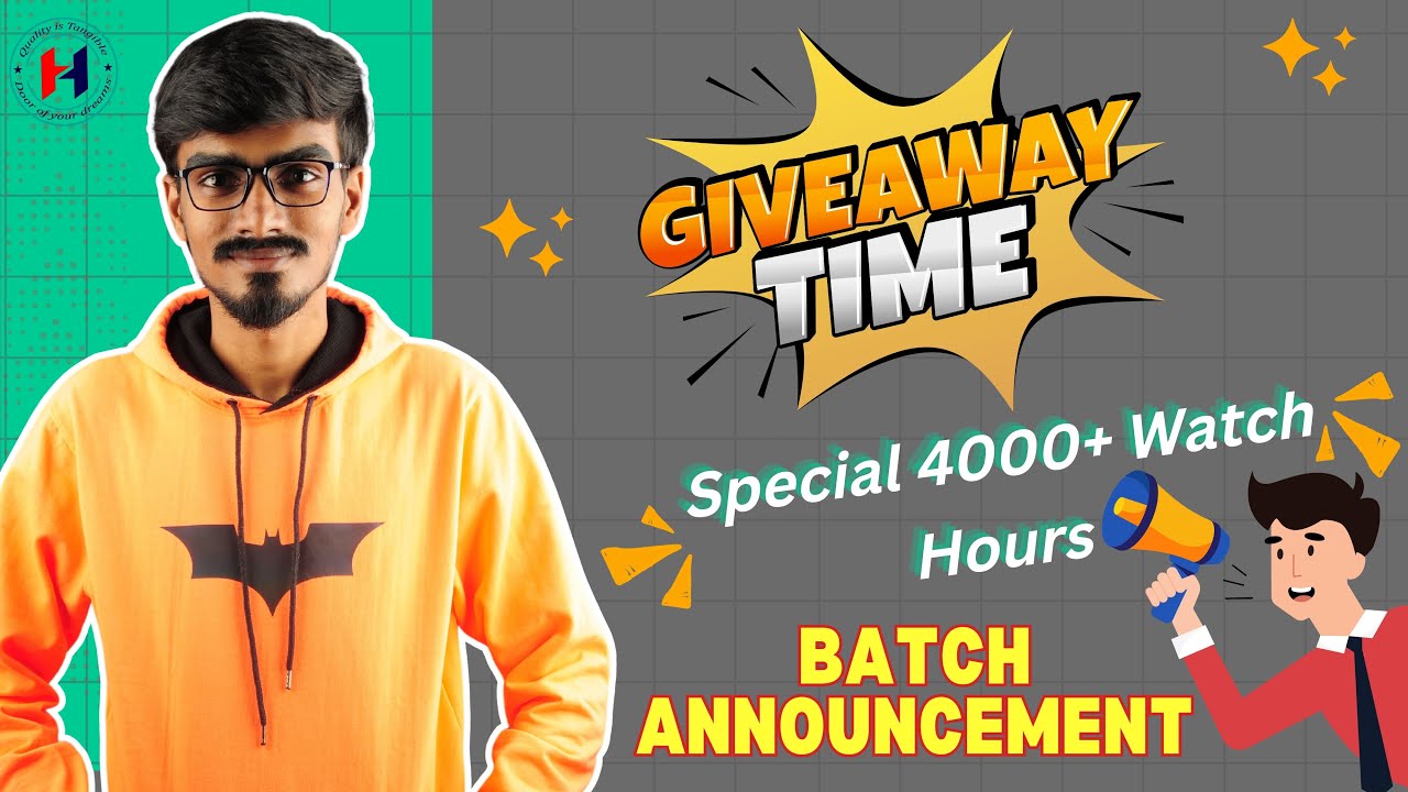 Giveaway 🤩 & Batch Announcement for CA & CMA - YouTube