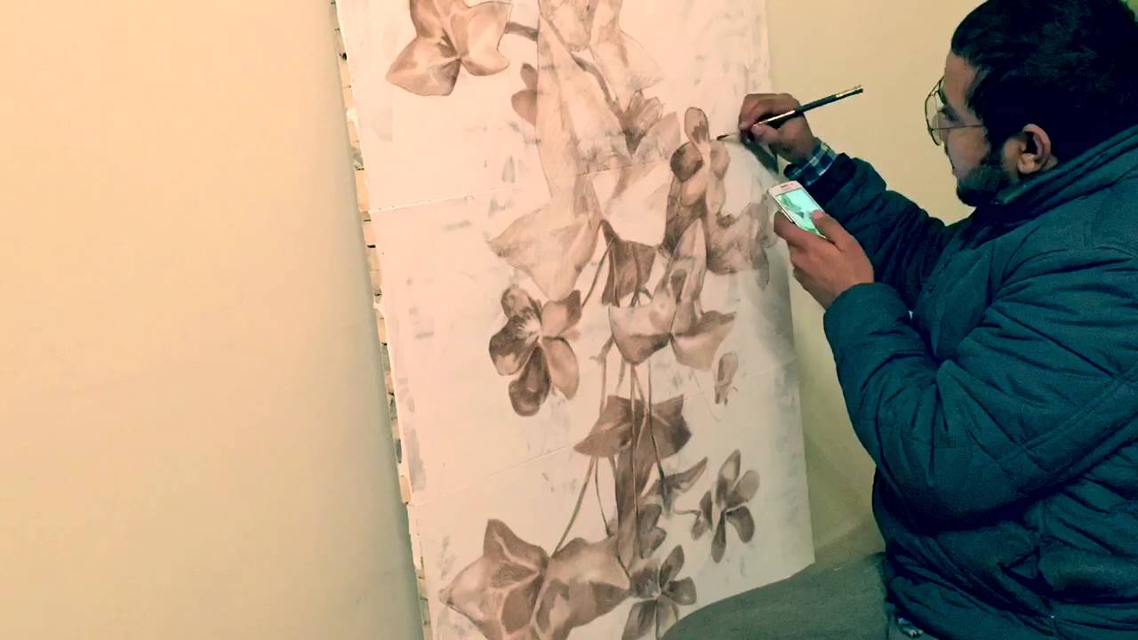 Ivy plant painting - YouTube