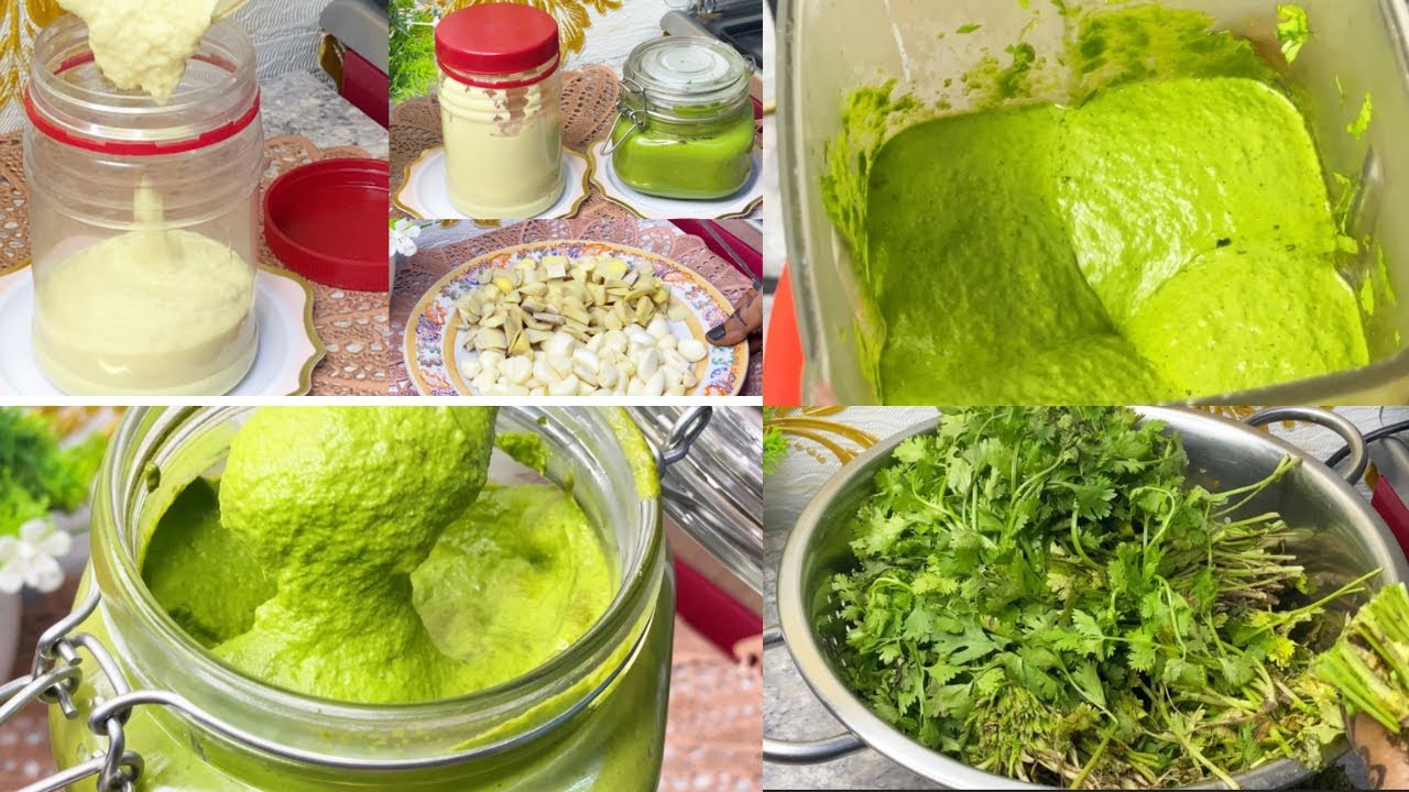 How to keep coriander/Ginger&Garlic Paste Last Long / Bil Dhan Wad ...