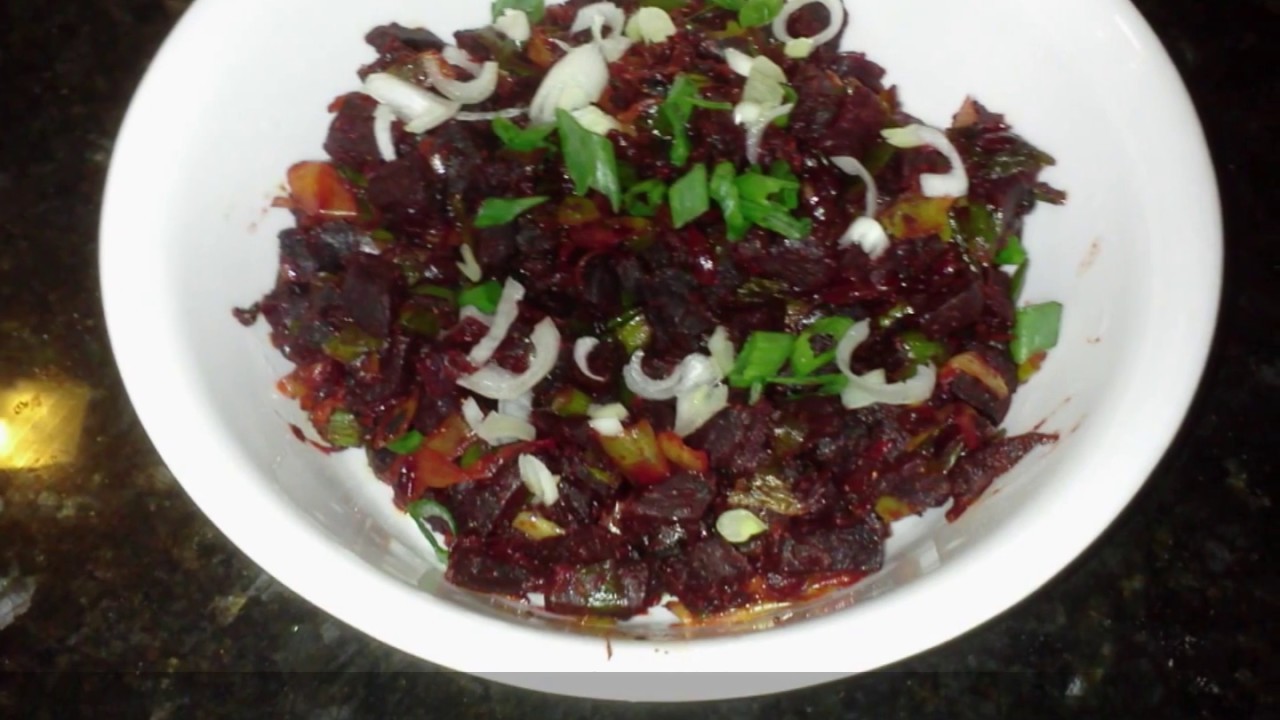 Beetroot vegetable (sabji) recipe - YouTube