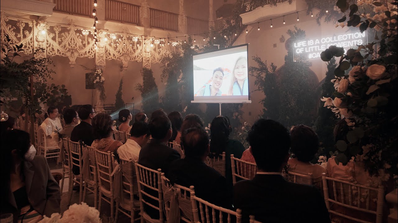 ทำ VDO เปิดเซอร์ไพรส์เจ้าบ่าวในงานแต่ง น้ำตาแตก! | 3 Years around the world Wedding Presentation ...
