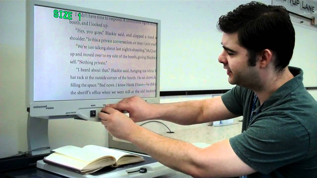 Using the Merlin LCD Desktop Magnifier - YouTube