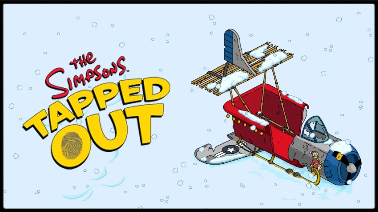 The Simpsons Tapped Out Christmas 2017 | Santa's Plane Sled Limited ...