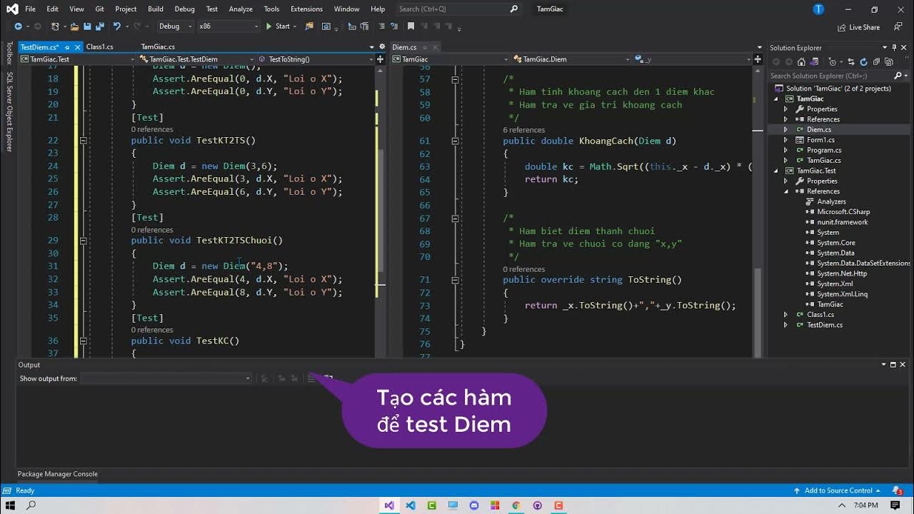 Học cách sử dụng NUnit testing trong Unit test - YouTube