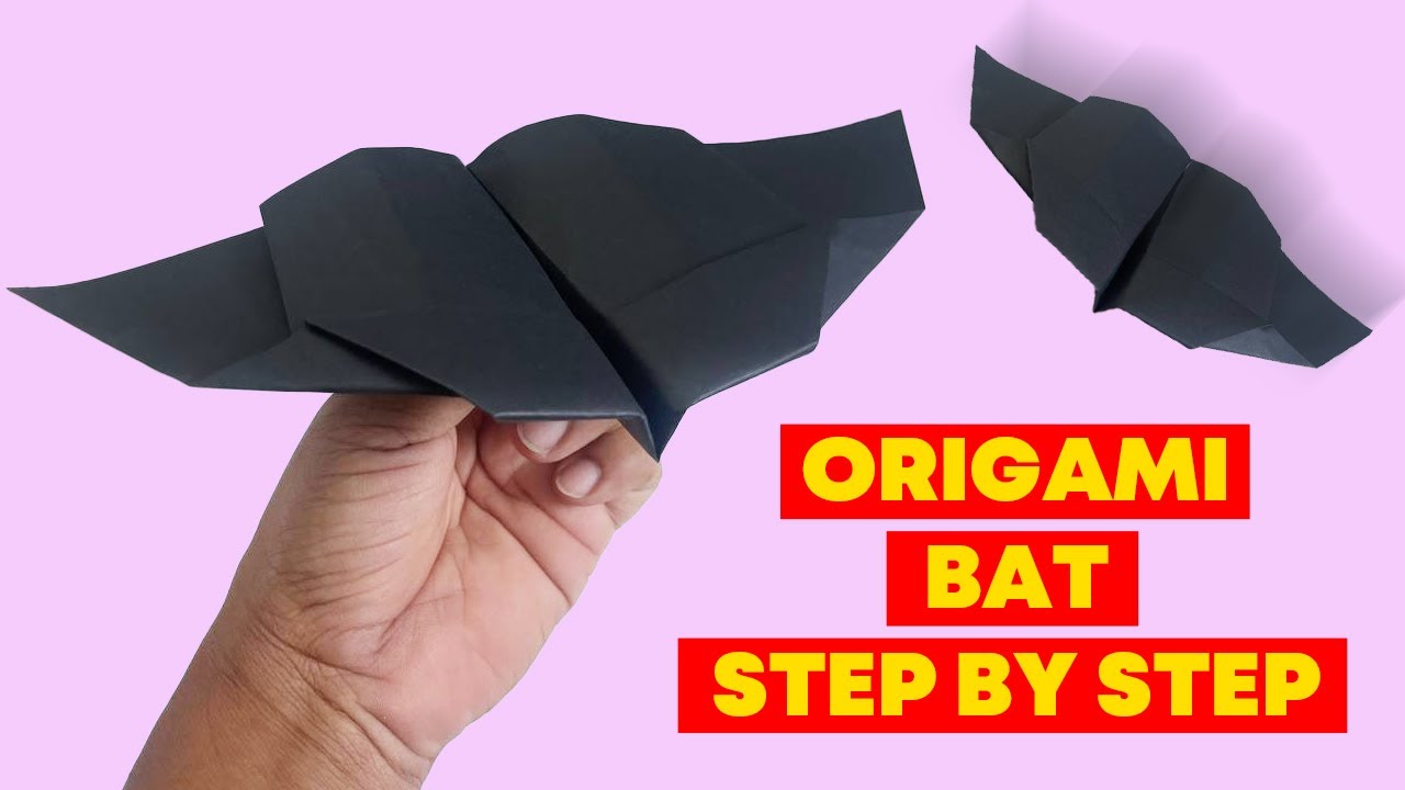 Easy origami bat | How to make origami bat fly like a bat - YouTube