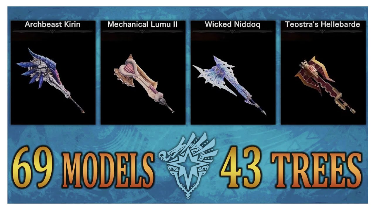 Switch Axe Model Variations from World to Iceborne | MHW:IB 2nd Update ...