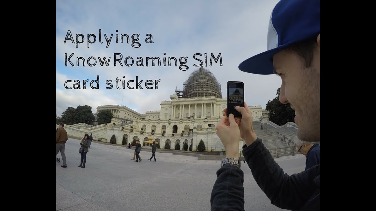 Applying a KnowRoaming SIM card sticker - YouTube