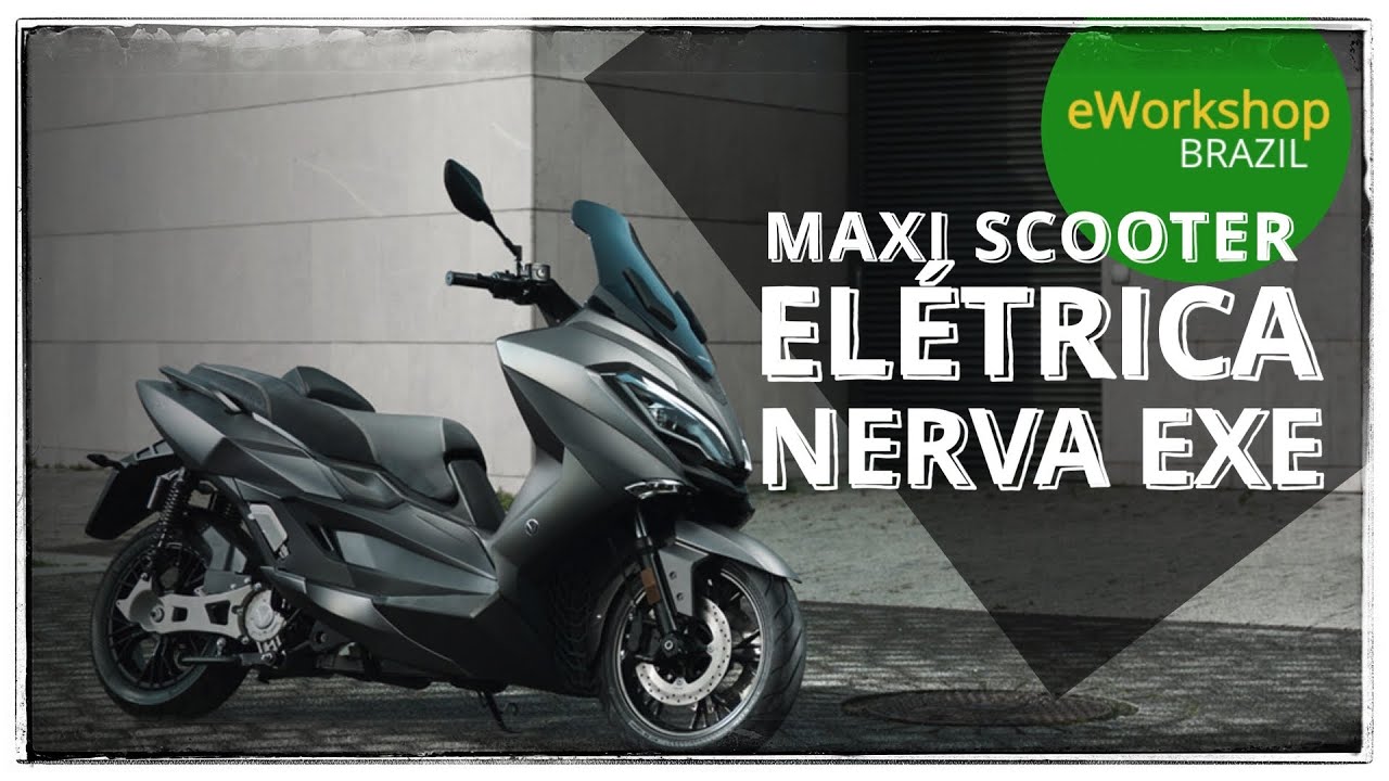 Maxi Scooter Elétrica Nerva EXE BYD 16cv - YouTube