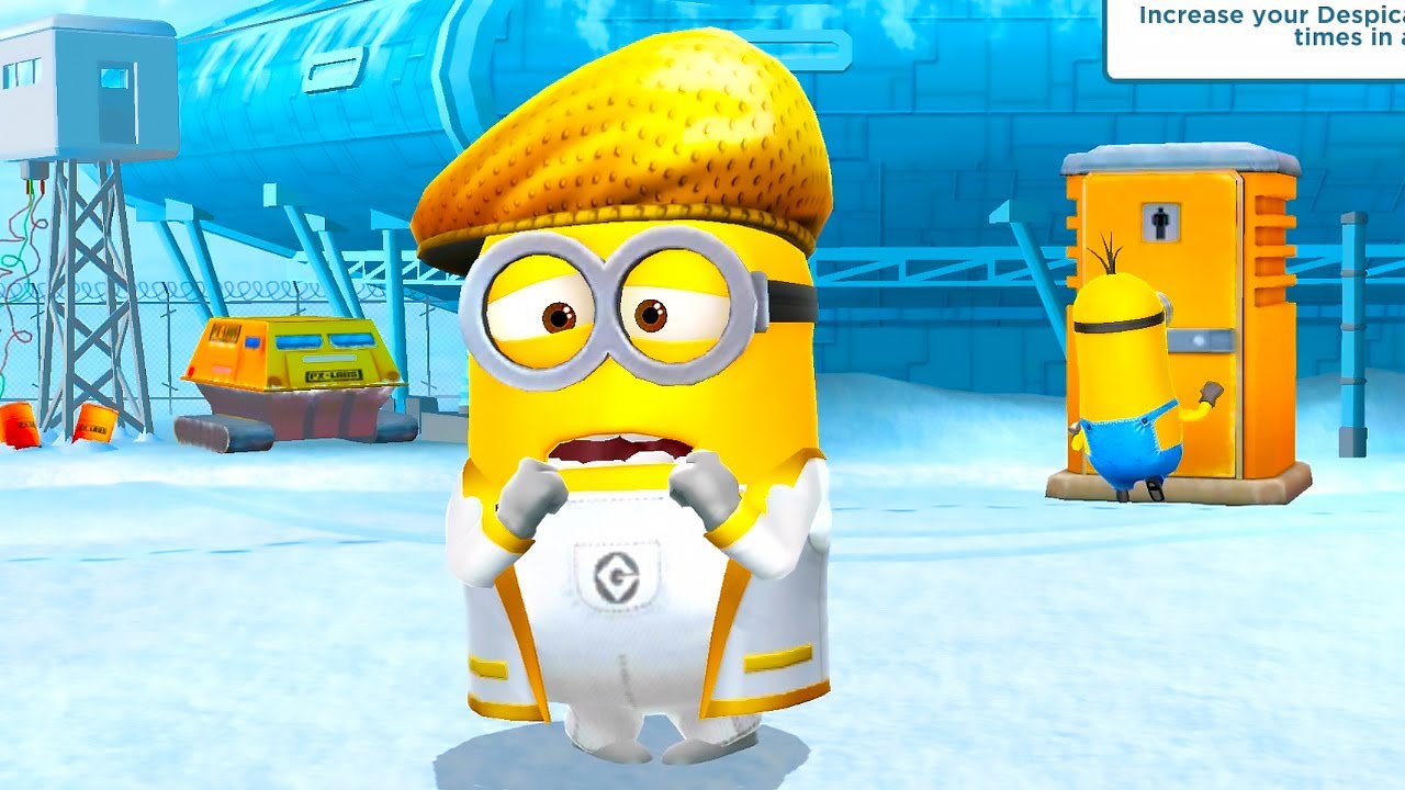 Singer Minion Completed lvl 398 - Arctic Base with Props ! Minion Rush ...
