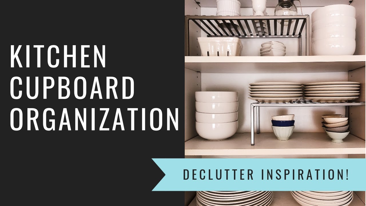 KITCHEN CUPBOARD DECLUTTER AND ORGANIZATION | Emmett's ABCs - YouTube