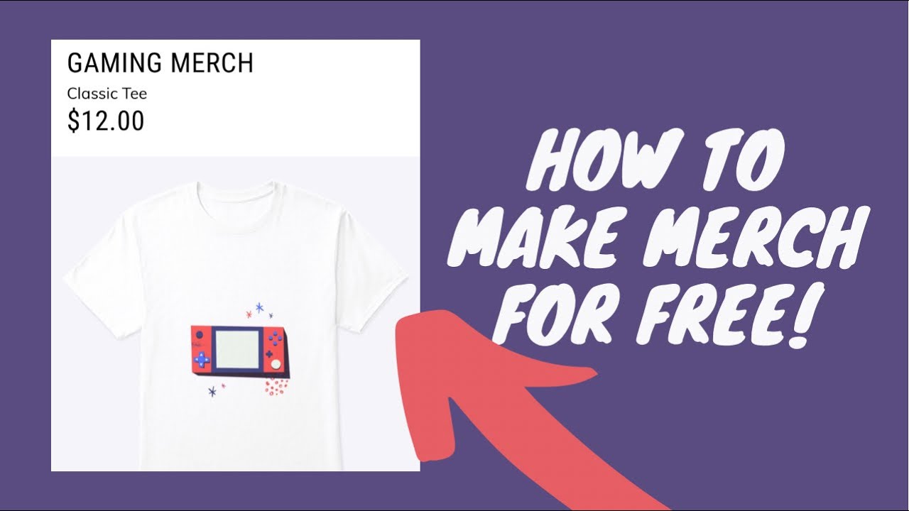 How to make MERCH for FREE! - YouTube