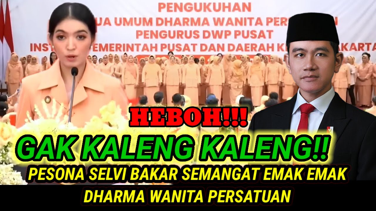 HEBOH GAK KALENG KALENG SELVI BERI ARAHAN BAKAR SEMANGAT EMAK EMAK DHARMA WANITA PERSATUAN - YouTube
