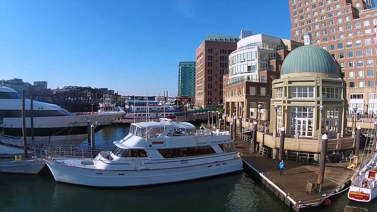 Flying the Drone in Boston Harbor - YouTube