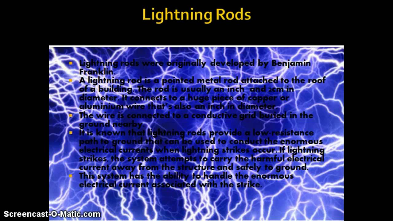 Hazards of static Electricity & Lightning rods - YouTube