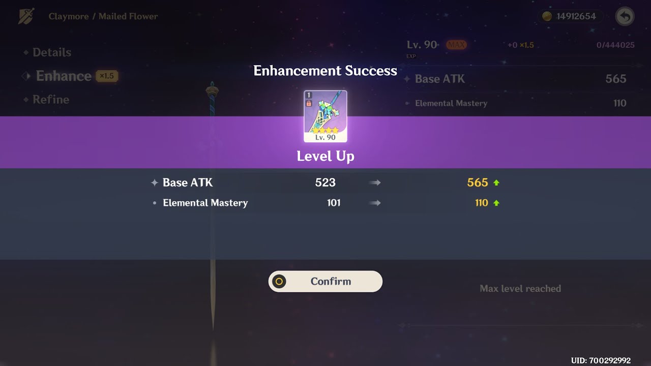 My 52th Weapon at lvl 90: Mailed Flower [ Genshin Impact ] - YouTube