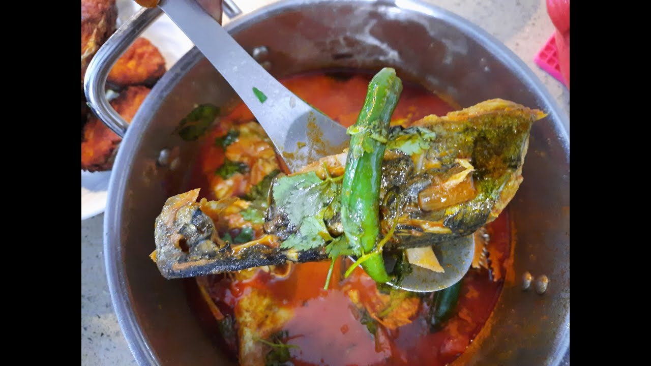 KARI KEPALA IKAN....FISH HEAD CURRY AND MASALA FRIED FISH ..MEEN TALAI ...