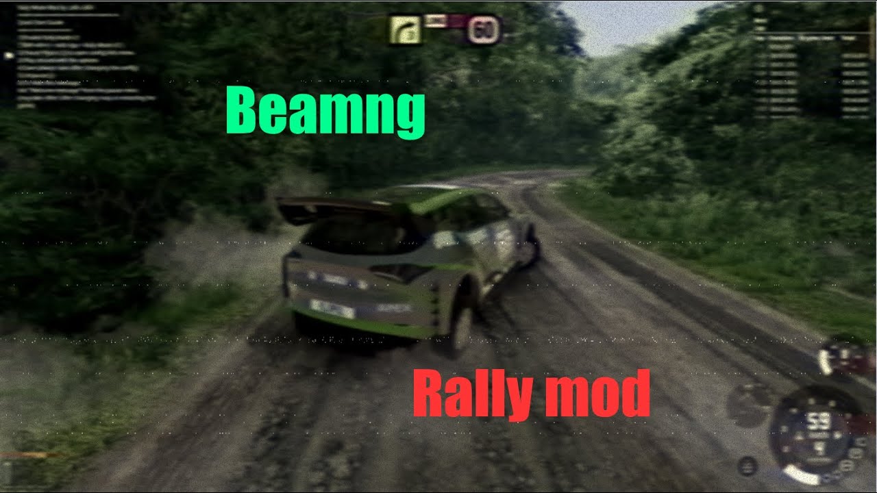 Beamng rally mod (smart co-driver & stages) - YouTube