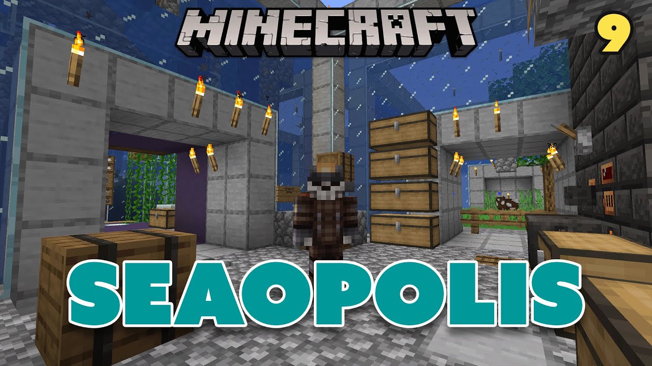 Minecraft - Seaopolis - 9 - Mob Cages - YouTube