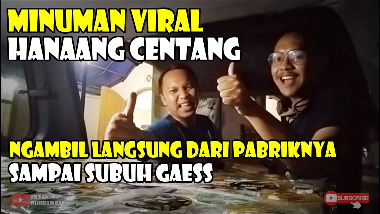 MINUMAN VIRAL TEH TARIK HANAANG - YouTube