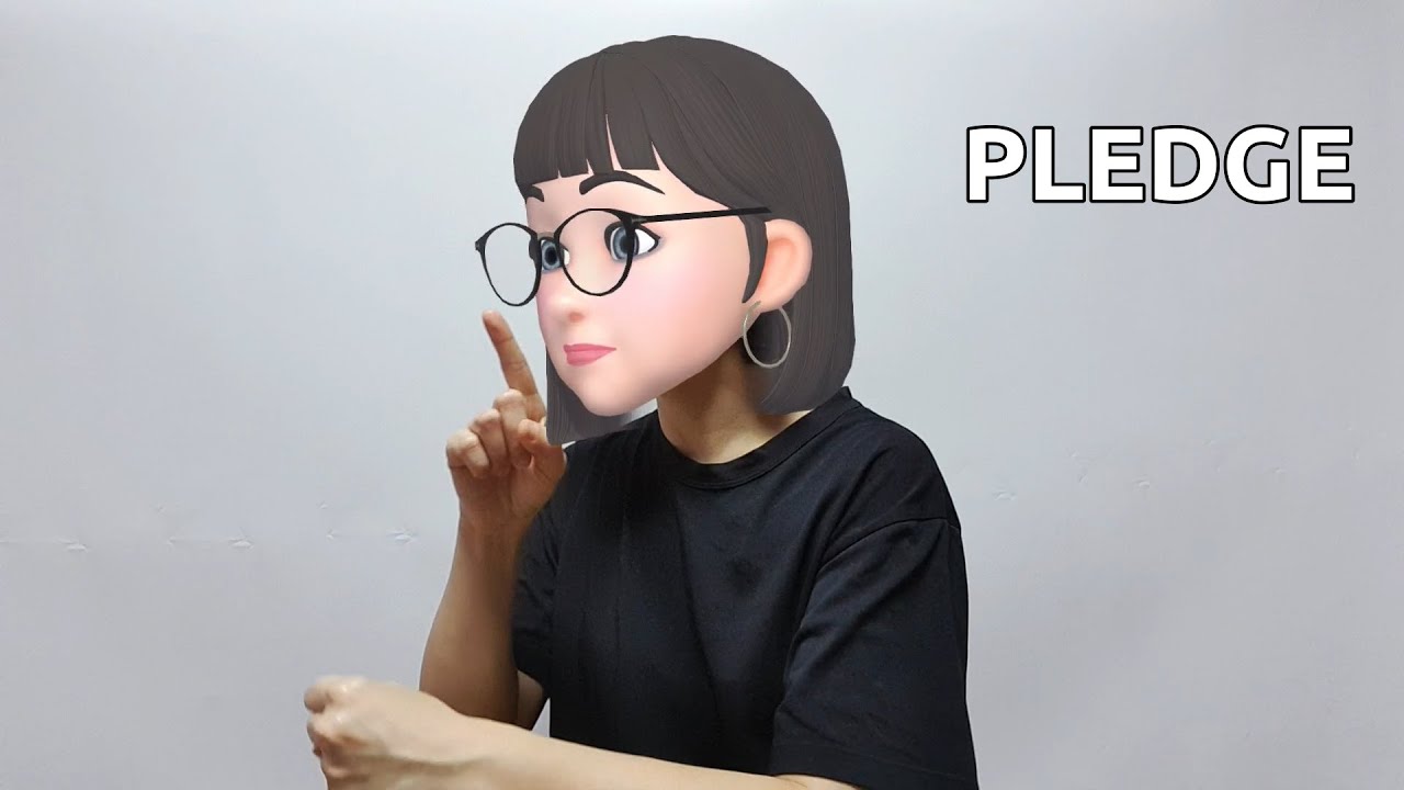 How to Sign Pledge in American Sign Language (ASL)? - YouTube