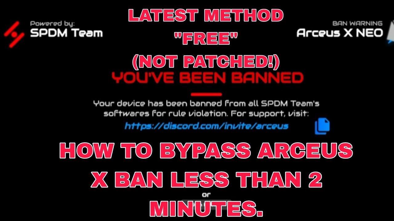 How To Bypass Ban Arceus X Very Quick And Easy. - YouTube