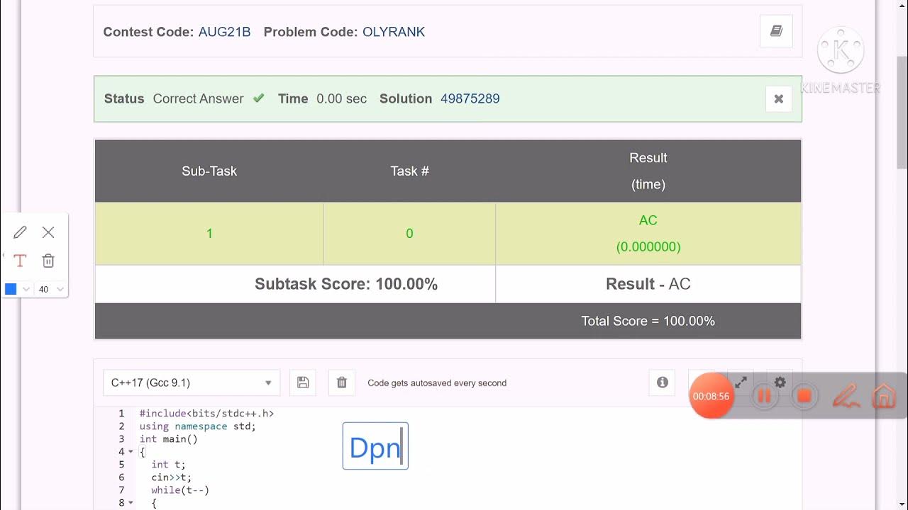 Codechef August long Challenge All Solutions c++, java, python - YouTube