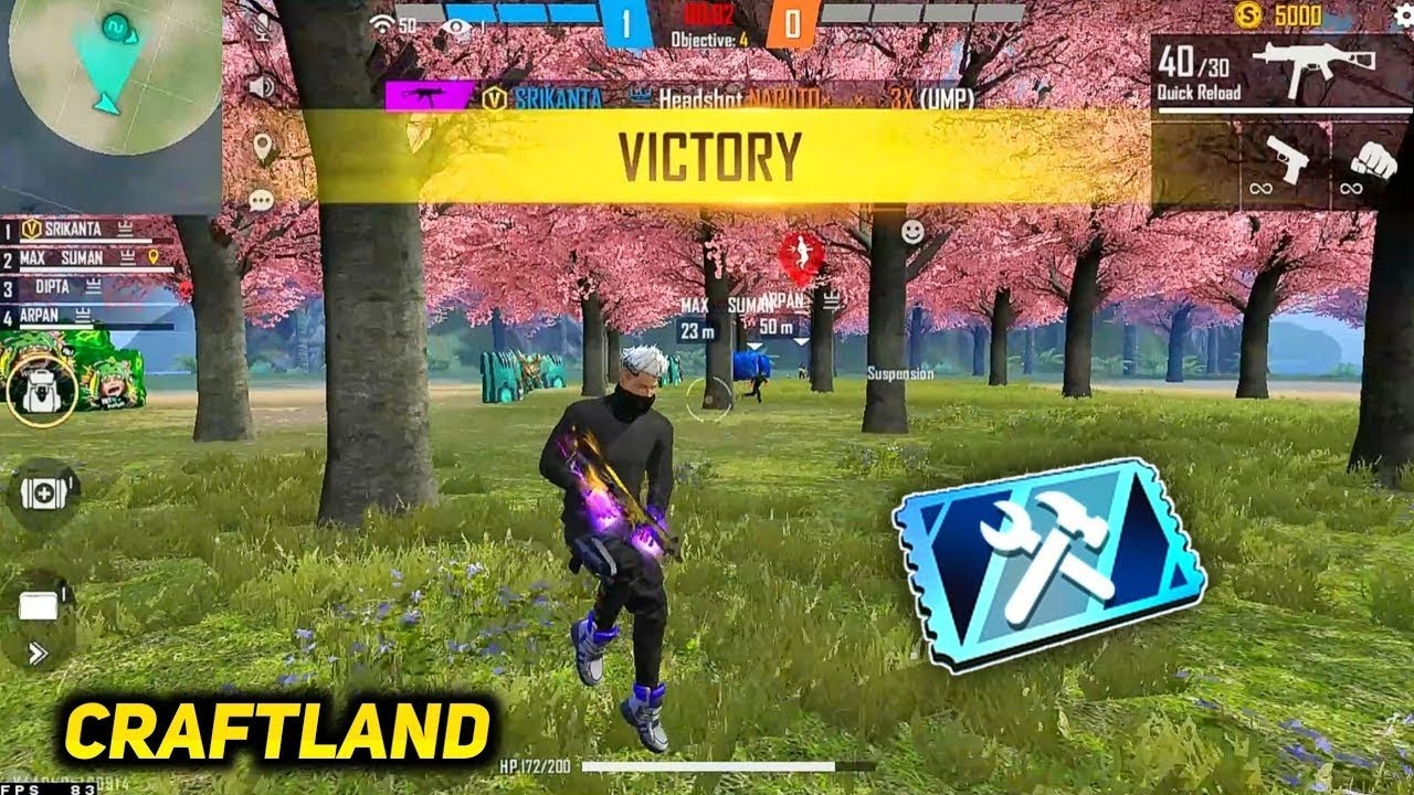 free fire craftland mod | how to play craftland in free fire | how to ...