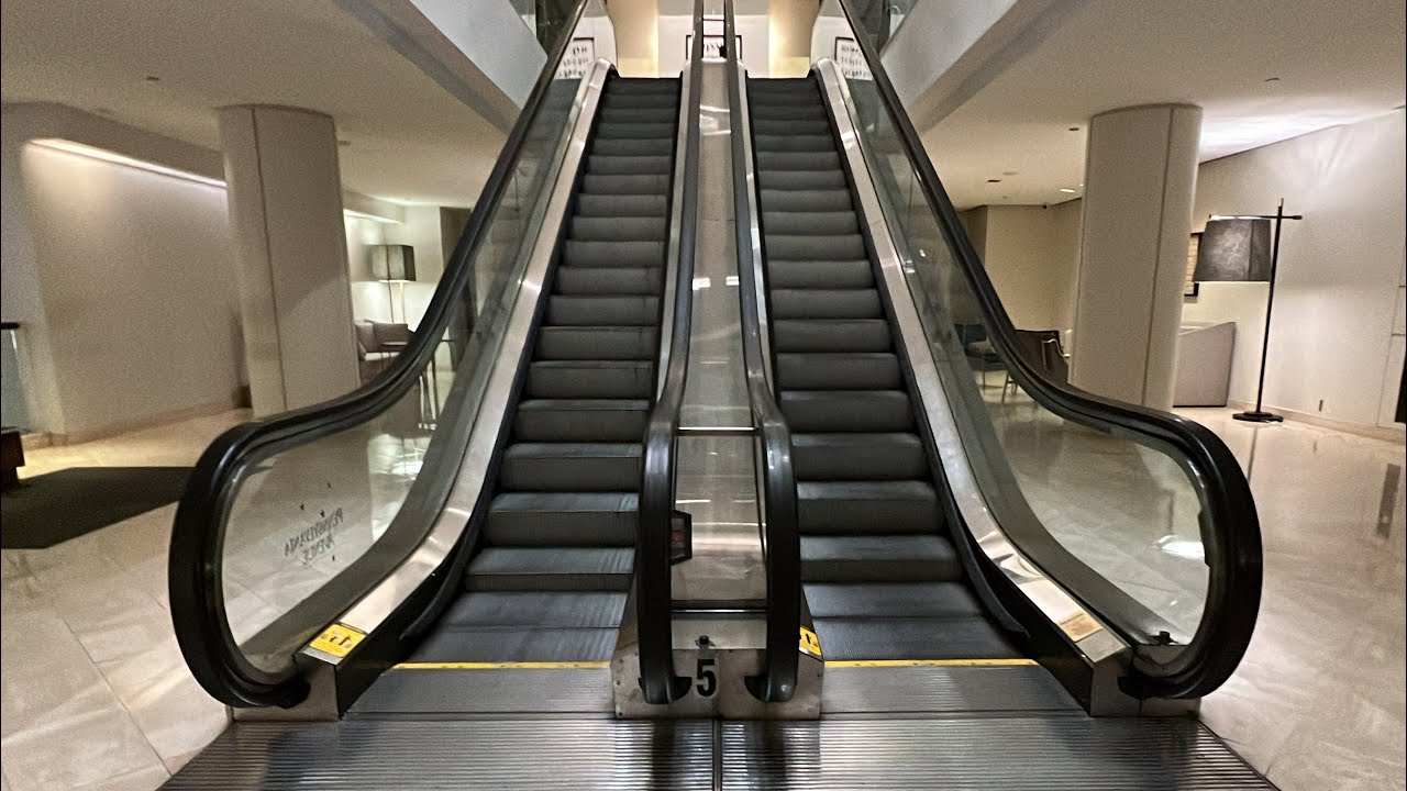 Schindler Haughton Escalators at the JW Marriott, Downtown, Washington DC - YouTube