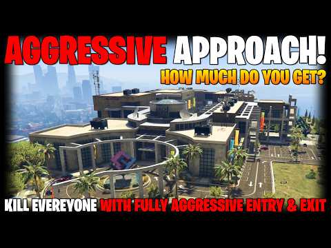 Insane AGGRESSIVE Approach Kortz Center Heist! GTA Online