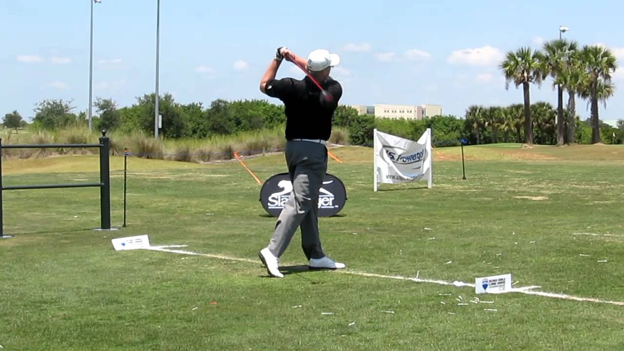 Tim Burke hitting Krank Golf Rage Black Driver at the 2012 LDA ...