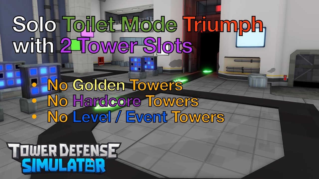 Solo Toilet Mode Triumph with 2 Tower Slots | Tower Defense Simulator ...
