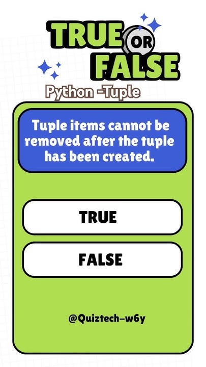 @Quiztech-w6y python-Tuple - YouTube