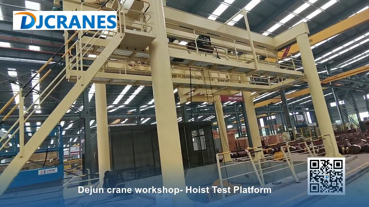 Dejun Crane Workshop Hoist Test Platform - YouTube