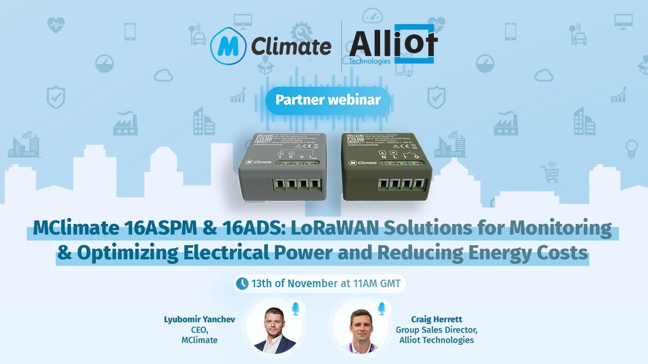 MClimate & AllIoT Webinar:16ASPM & 16ADS: LoRaWAN Solutions - YouTube