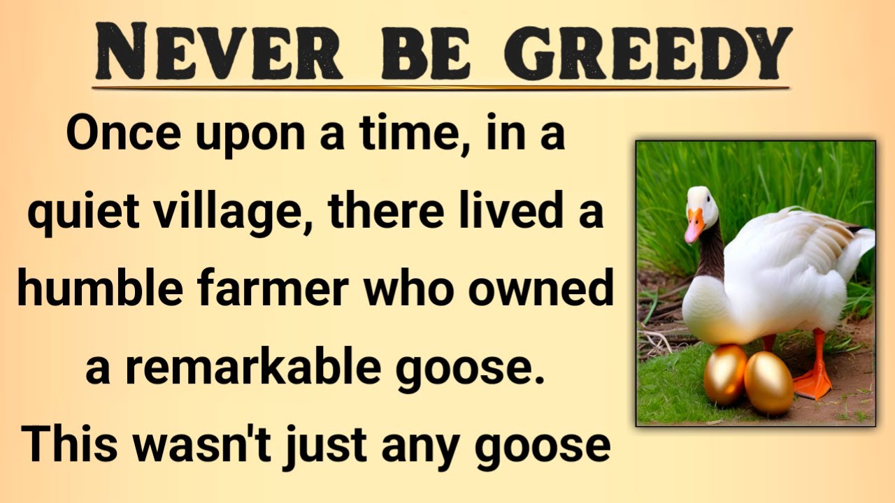 Never Be Greedy | Learn english through story level 2 | #learnenglish # ...