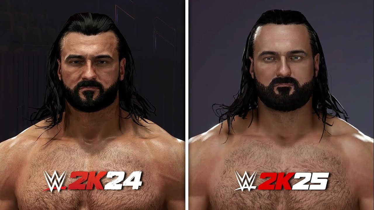 WWE 2K25 vs WWE 2K24 🔥 Superstar Evolution & Upgrades! - YouTube