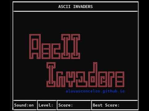 AscII Invaders - YouTube