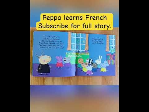 Peppa learns French| Read aloud kids story bookI#french # ...