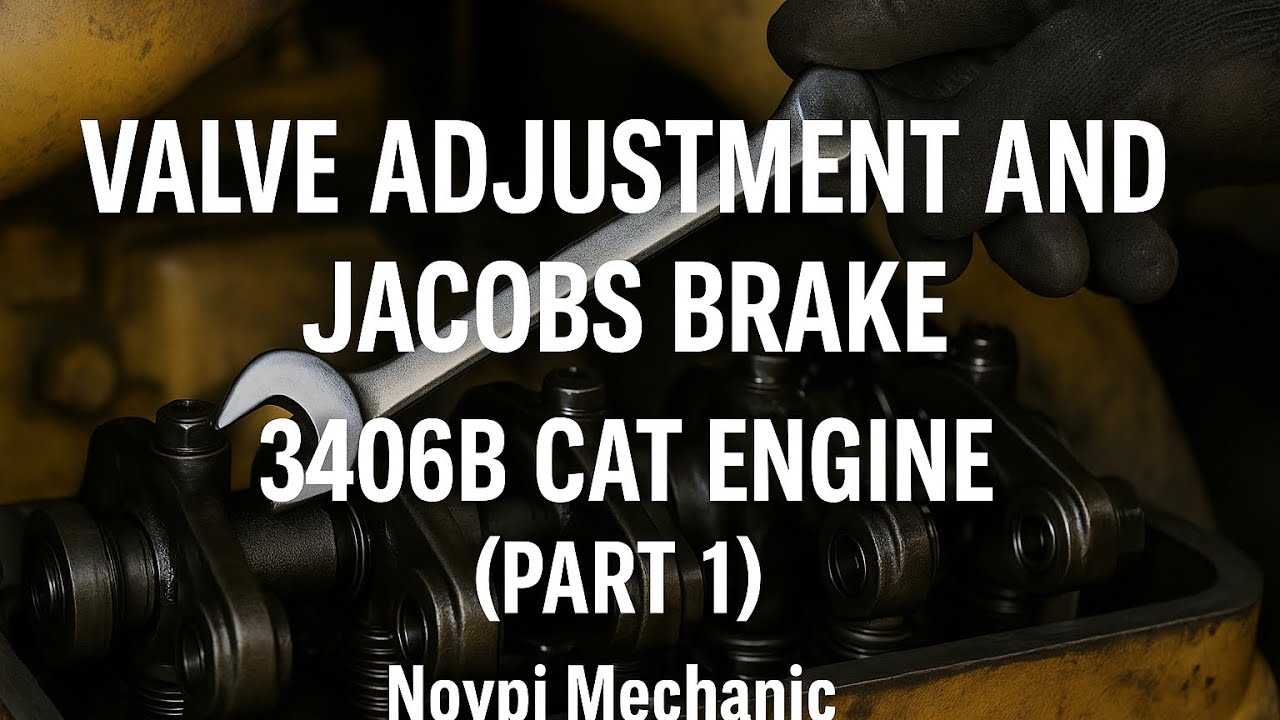 VALVE ADJUSTMENT AND JACOB BRAKE | 3406B CAT engine (Part 1)|Noypi ...