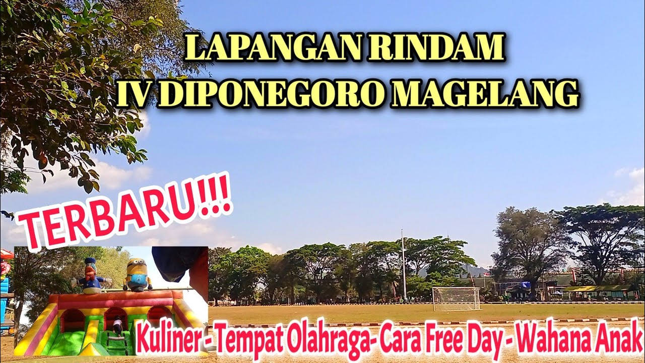 LAPANGAN RINDAM IV DIPONEGORO TERBARU | WAHANA PERMAINAN ANAK DI RINDAM ...