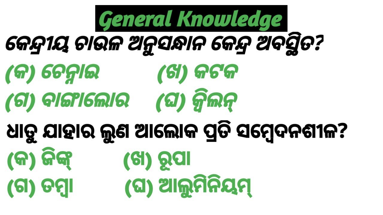 General Knowledge MCQ For Competitive Exams | Gk Questions And Answers ...