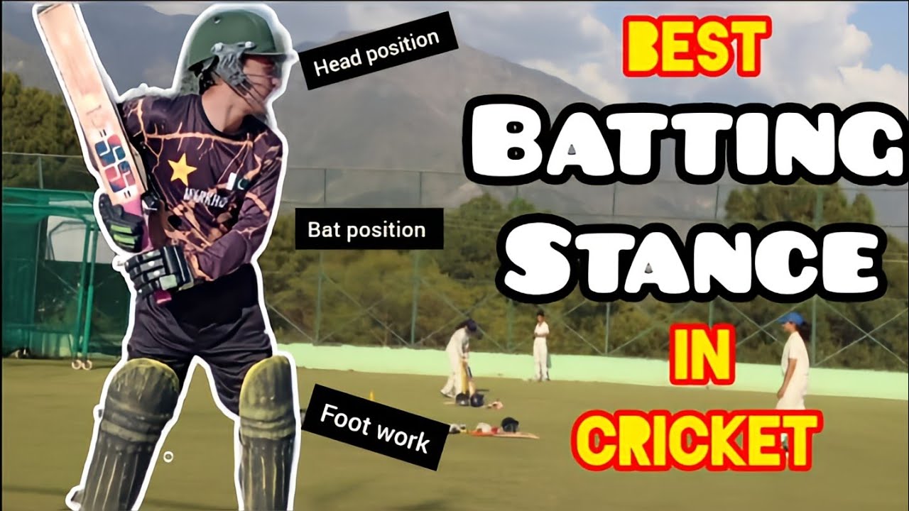 How to Take Best and Professional BATTING STANCE in Cricket !!BATTING ...