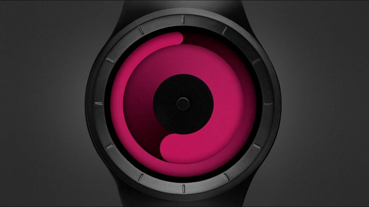 Ziiiro Mercury Black Magenta Watch - YouTube
