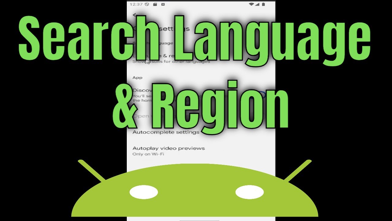 How to Change Google Search Language & Region on Android [Guide] - YouTube